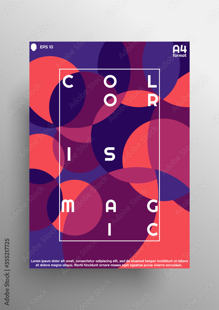 Modern abstract background design with different colors and waves ...