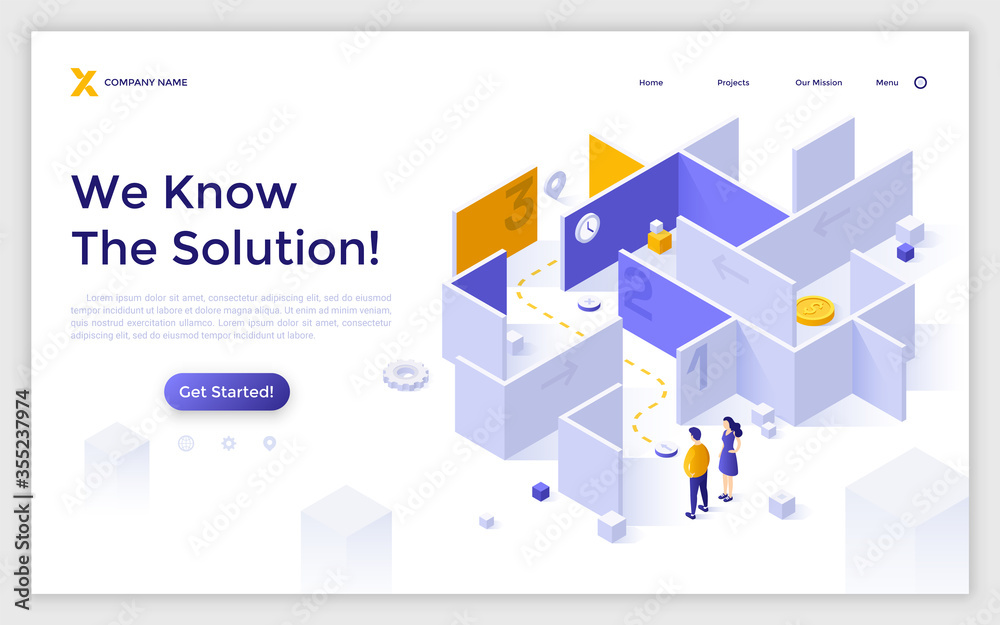 Isometric vector illustration Stock Vector | Adobe Stock