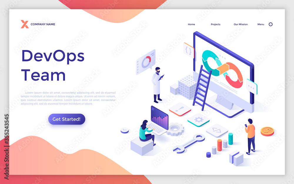 Isometric vector illustration Stock Vector | Adobe Stock