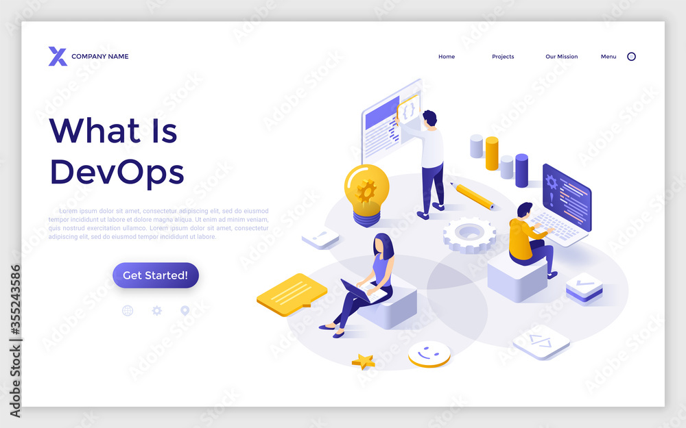 Isometric vector illustration Stock Vector | Adobe Stock