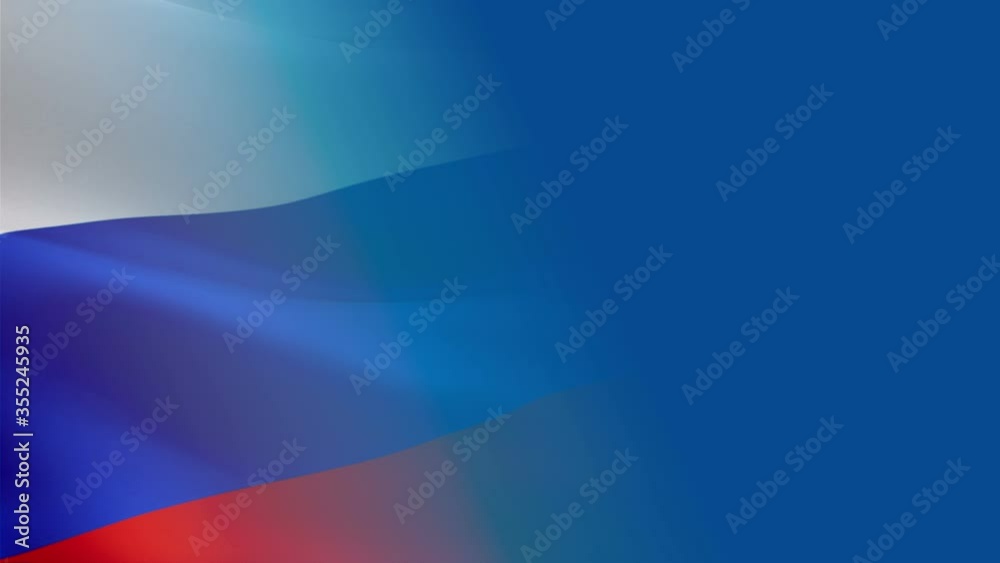 Russia waving flag. National 3d Russian flag waving. Sign of Russia ...