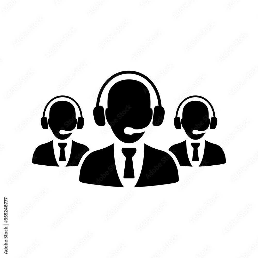Call Center Icon. Online help, consultation. Vector graphics isolated ...
