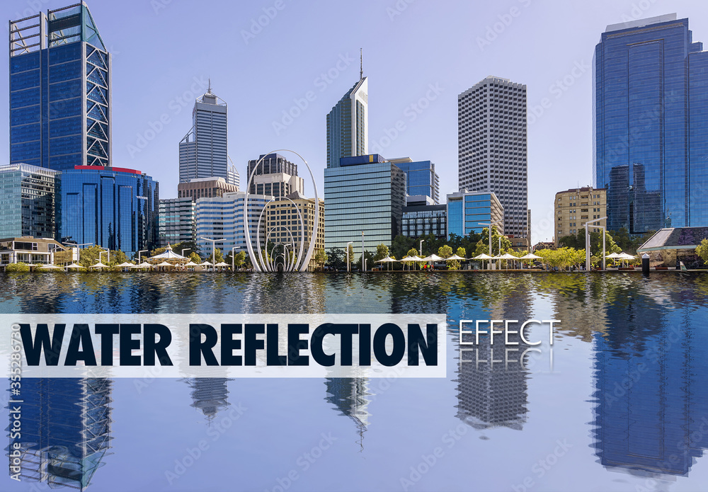 Water Reflection Effect Stock Template | Adobe Stock