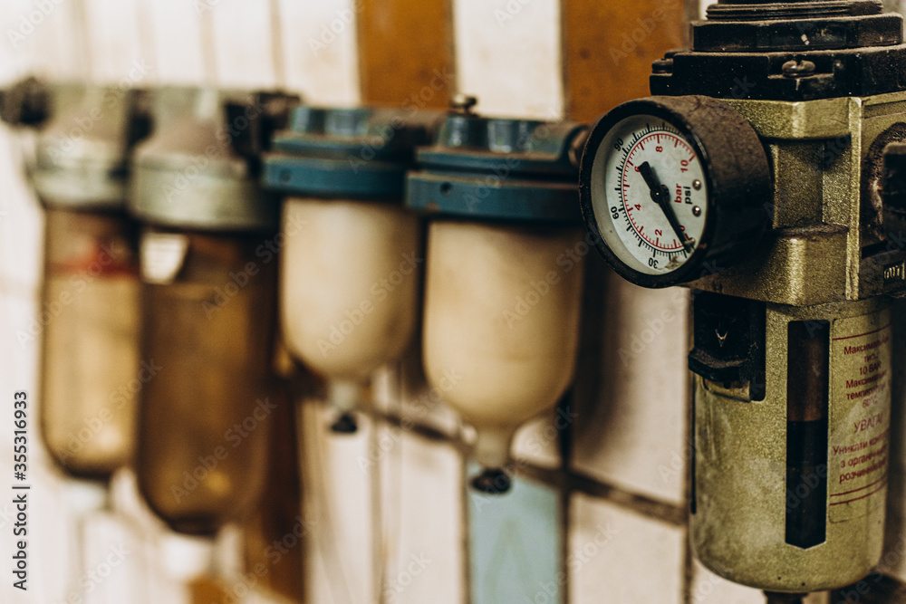 Meral Industry. iron vise. factory equipment. Production of ventilation ...