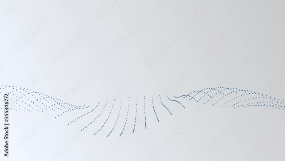 Dot matrix wave form oscillating Stock Video | Adobe Stock