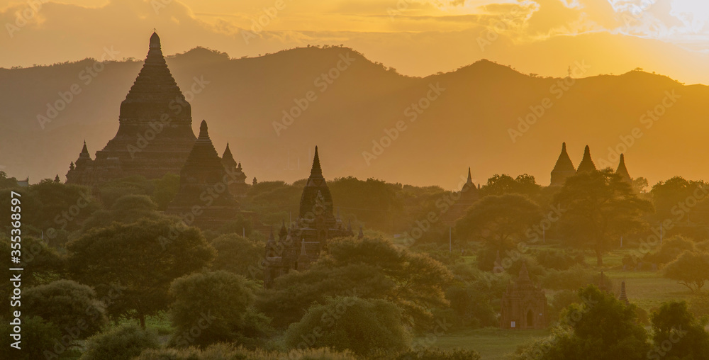 Bagan is an ancient city and a UNESCO World Heritage Site located in ...