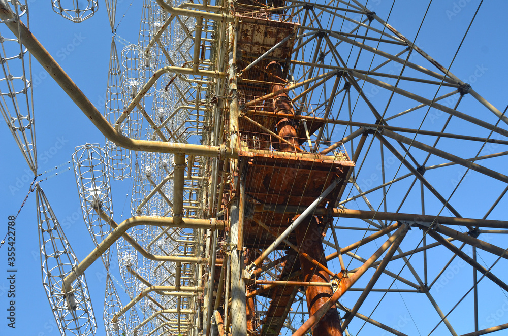Former military Duga radar system in Chernobyl Exclusion Zone, Ukraine ...