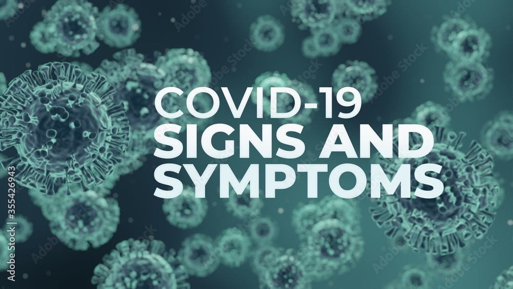 Covid-19 Coronavirus Signs And Symptoms Stock Illustration | Adobe Stock