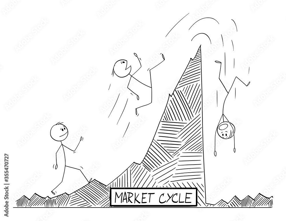 Vector cartoon stick figure drawing conceptual illustration of man ...