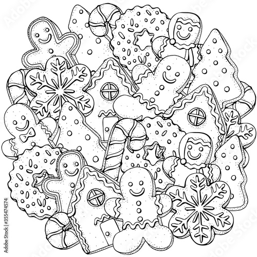 Christmas Cookies Coloring Pages