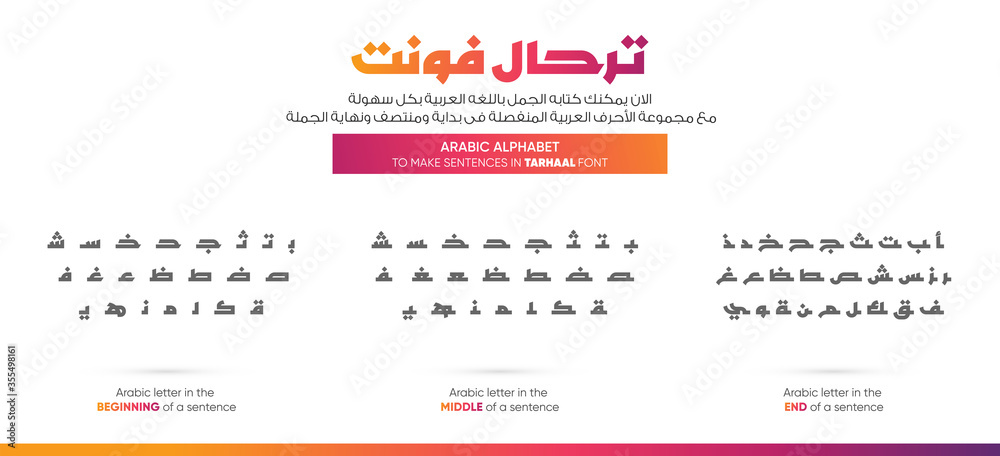 Arabic Alphabet Letters Beginning Middle End