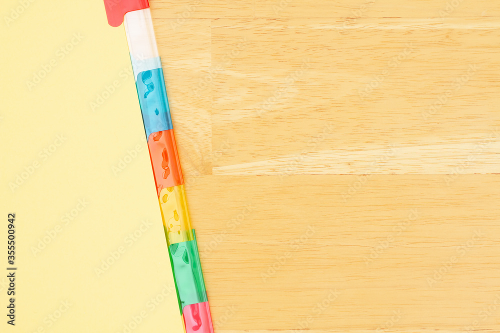 Office background with file organizer on a desk Stock Photo | Adobe Stock