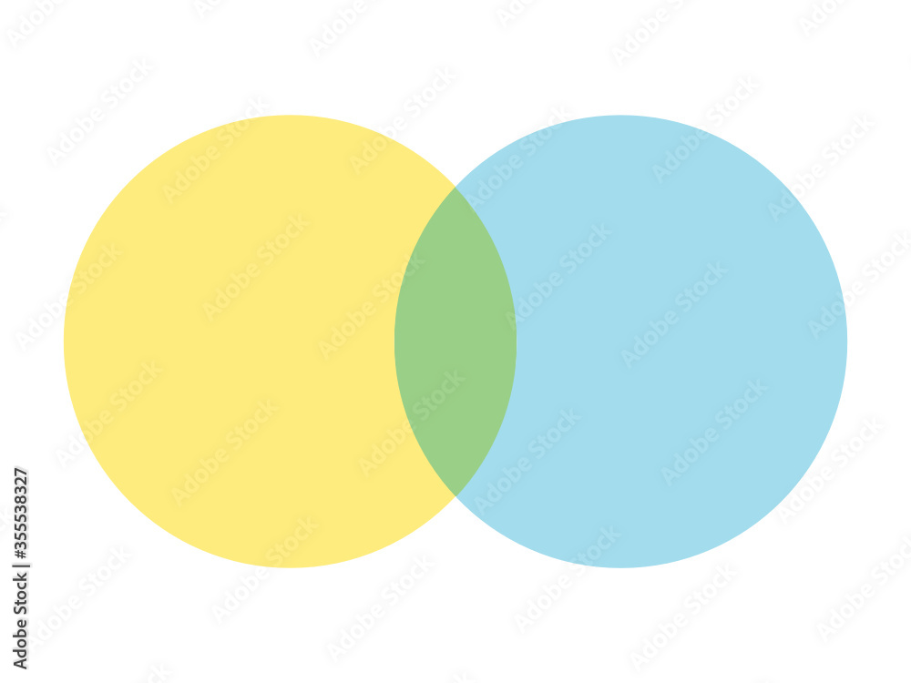 Venn Diagram Illustration For Scrapbook, Flyers, Posters, Web, Greeting ...