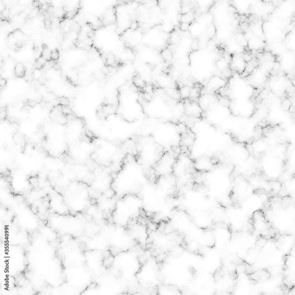 Vector seamless grey marble texture pattern. Black and white realistic ...
