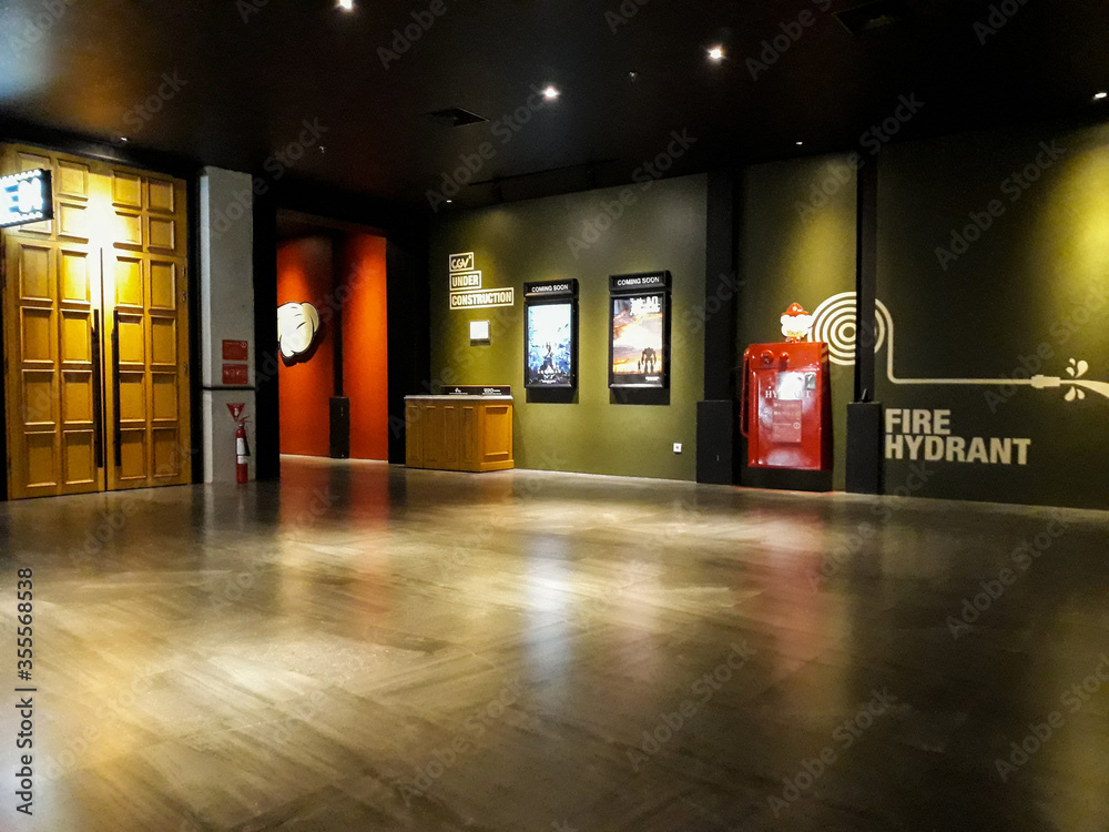 CGV cinema inside a shopping mall. CGV Cinemas is the second largest cinema chain in Indonesia ...