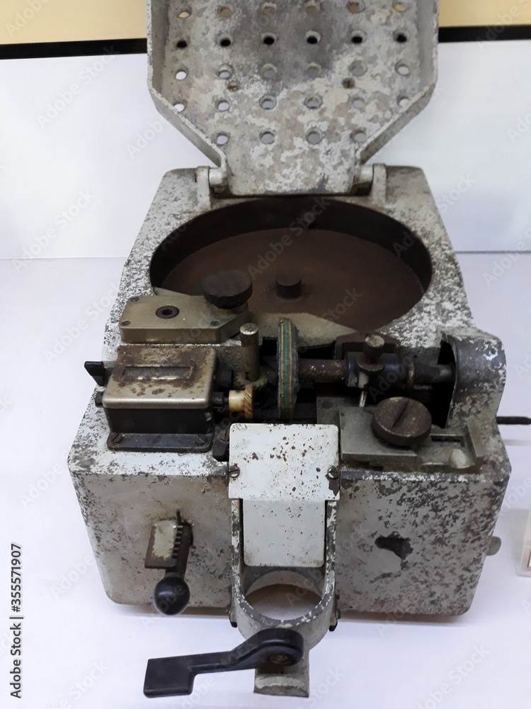 old mechanical manual counting antique machine for mathematical ...
