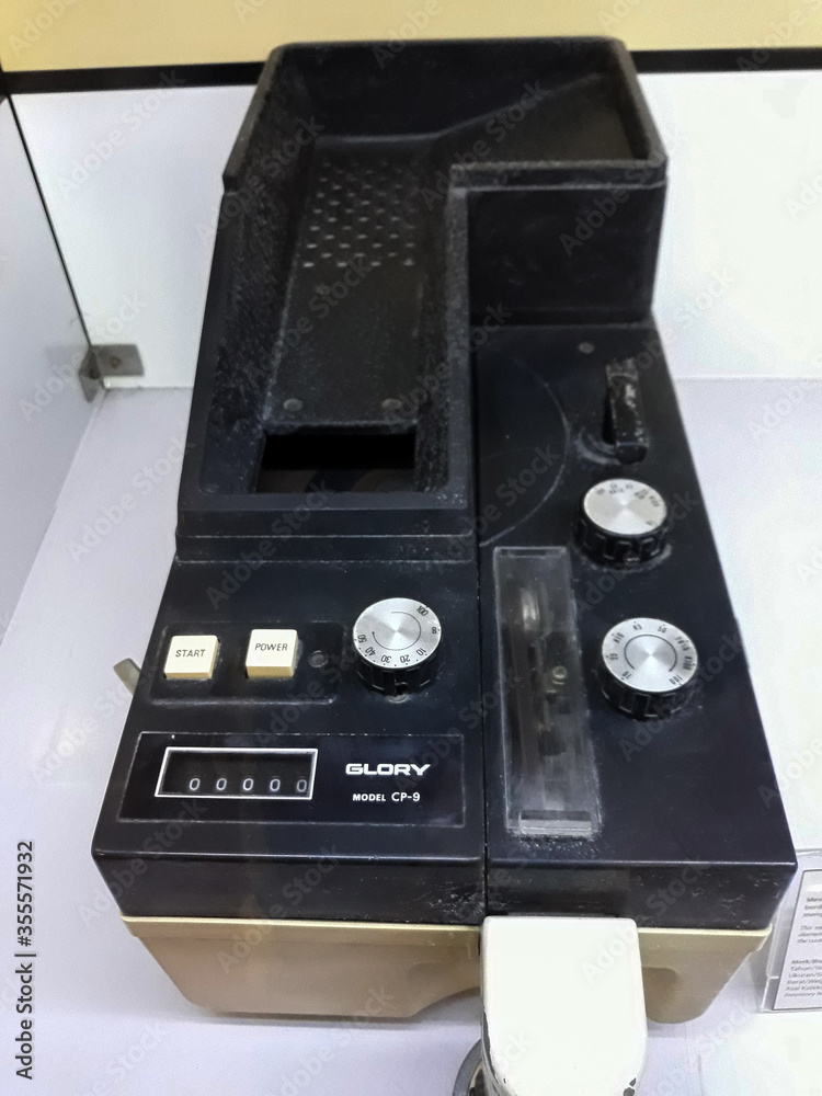 old mechanical manual counting antique machine for mathematical ...