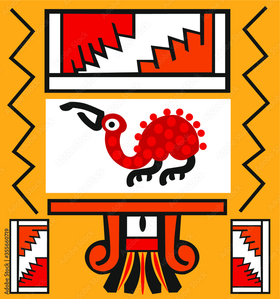 Ethnic patterns of Native Americans art: the Aztec, Inca, Maya, (Mexico ...