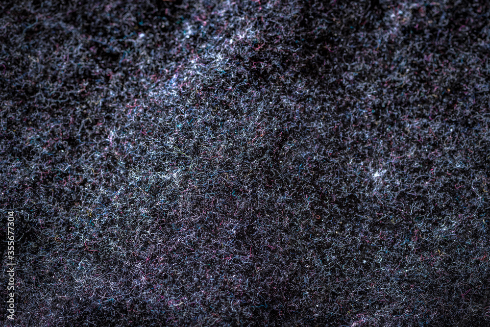 Extreme Close-Up of textile texture Surface Covered With Dust and Hair ...