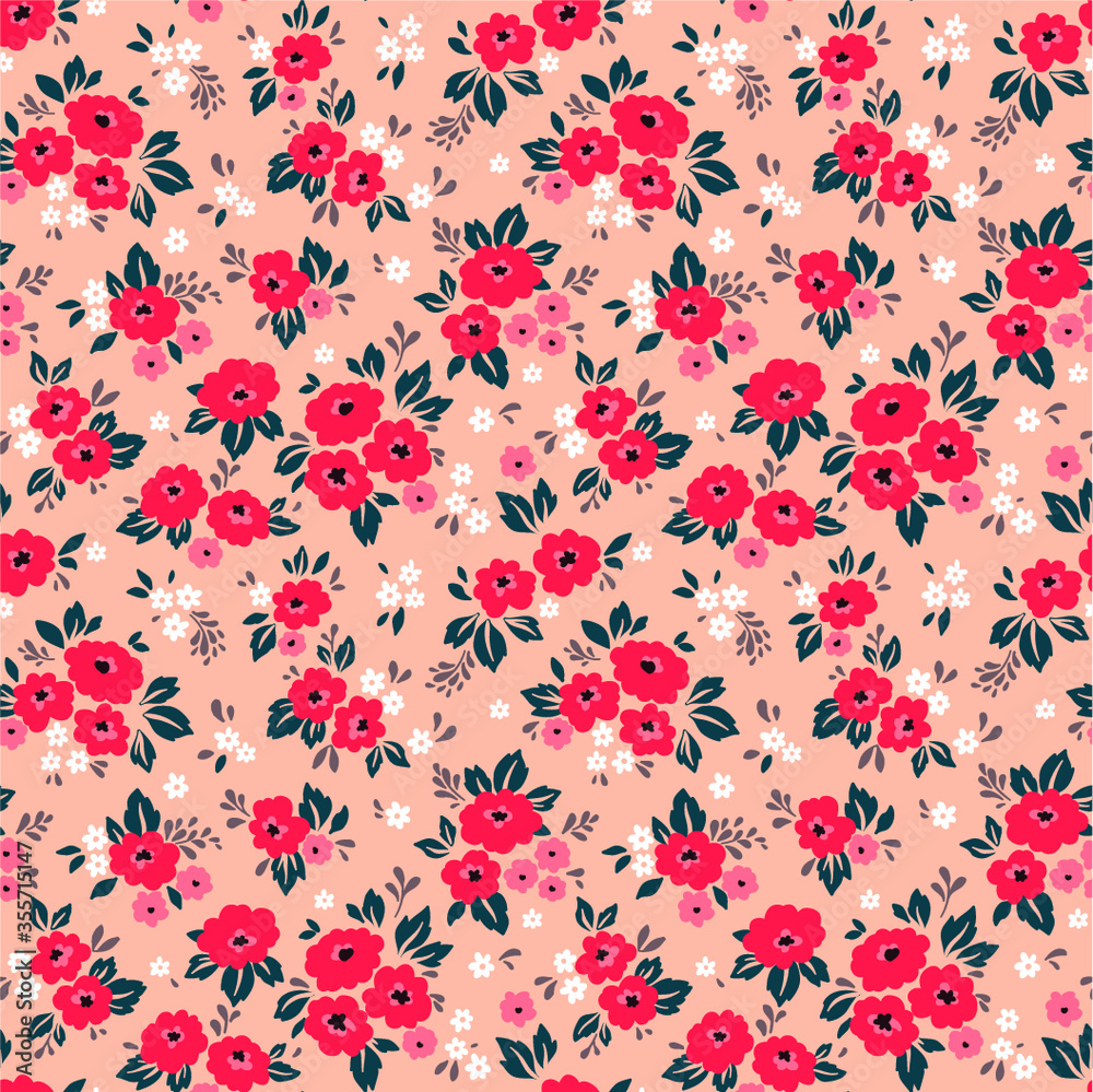Light Red Floral Background