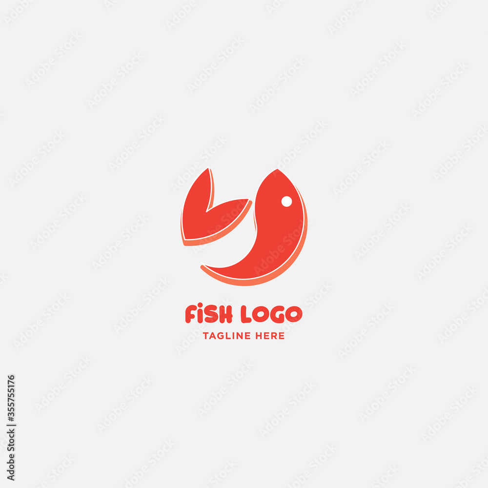Fish and seafood restaurant logo, BBQ Fish and Sushi logo, Fish logo ...
