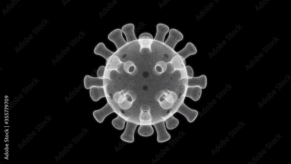 Virtual realistic 3D model of coronavirus (COVID-19) medical animation ...