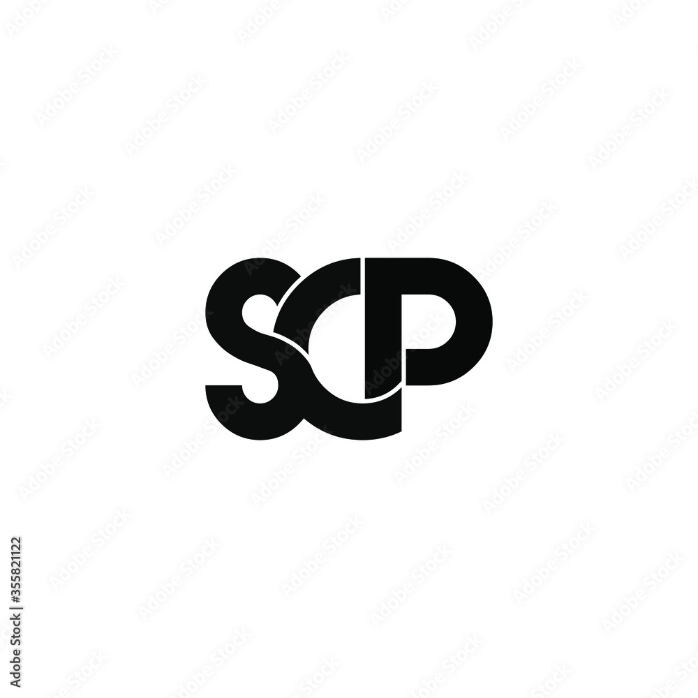 scp letter original monogram logo design Stock Vector | Adobe Stock
