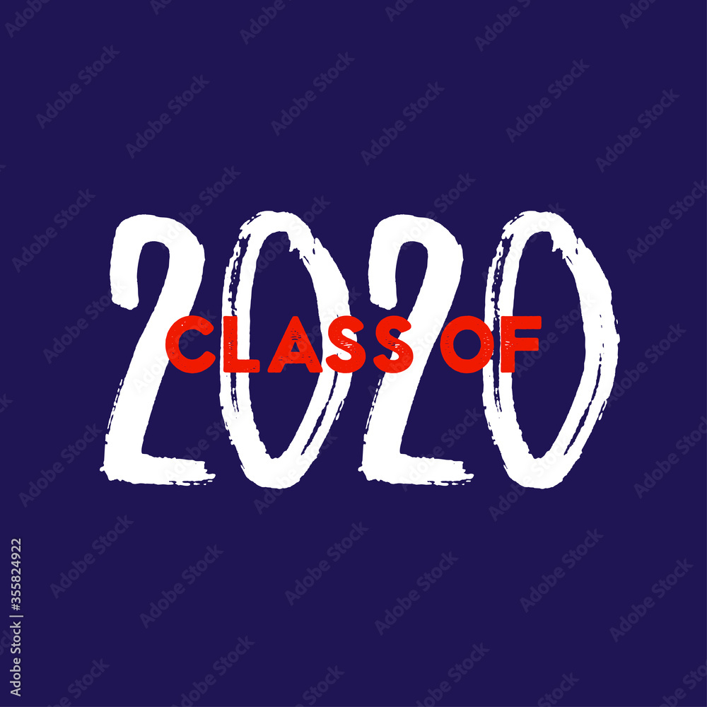 Class of 2020. Lettering Graduation logo. Template for graduation ...