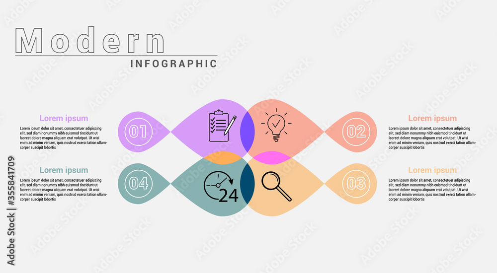Vector illustration infographics. For content, diagram, flowchart ...