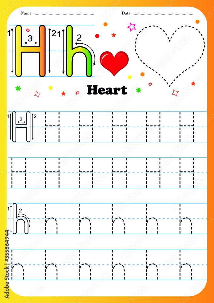 Writing practice letter - printable worksheet for preschool ...