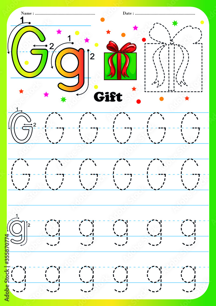 Writing practice letter - printable worksheet for preschool ...