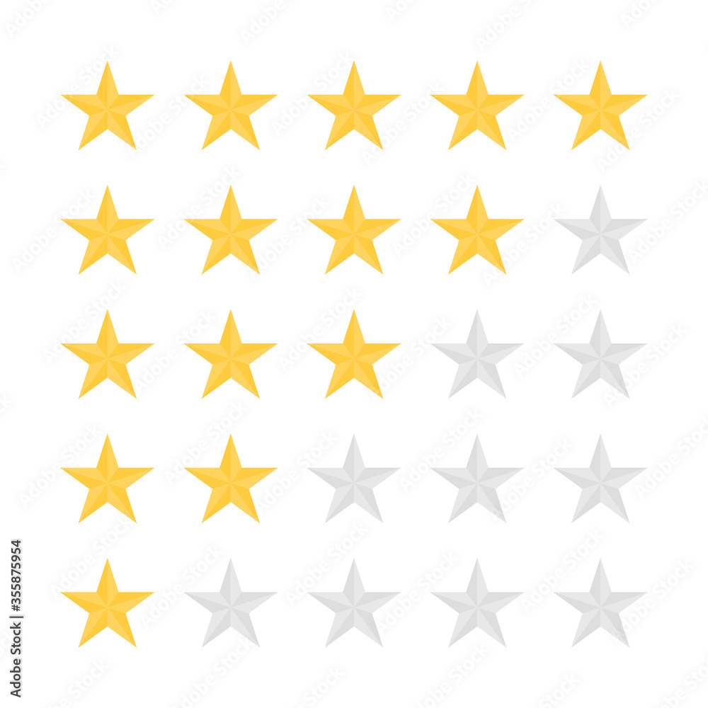 Feedback Customer Satisfaction And Review Concept Five Star Rating feedback-customer-satisfaction-and-review-concept-five-star-rating