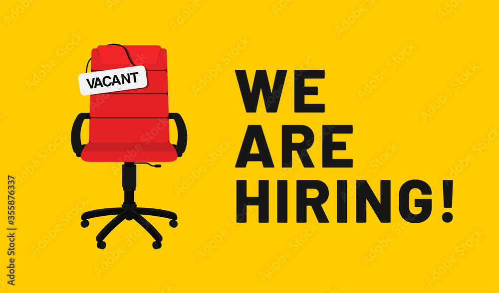 We are hiring, open vacancy. Hiring and recruitment banner design ...