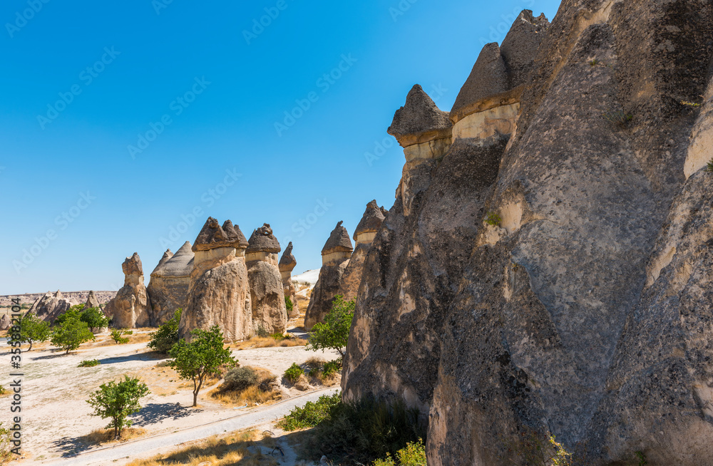Pasabag Monks Valley with Fairy Chimneys and Mushroom Rock. Known for ...