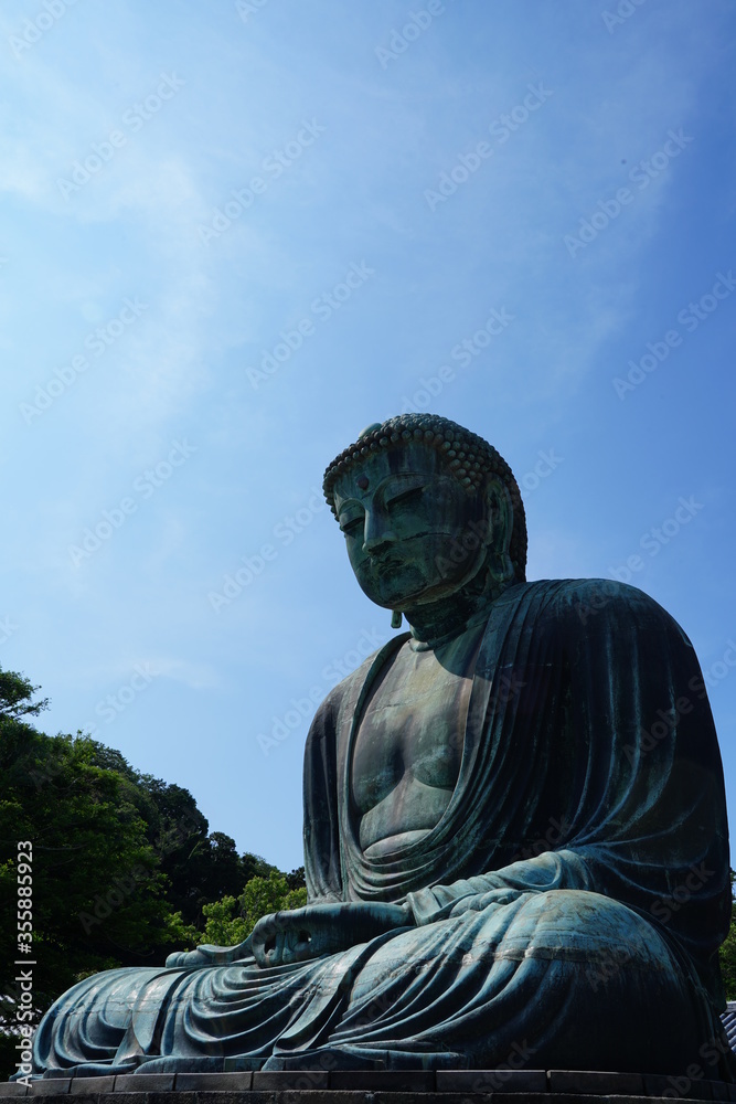 The Great Buddha of Kamakura is an outdoor bronze statue of Amida ...