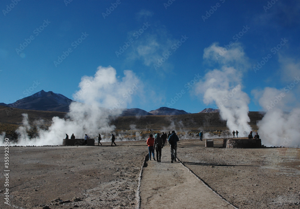 Geiser del Tatio San Pedro De Atacama Sudamerica Chile Desierto de ...