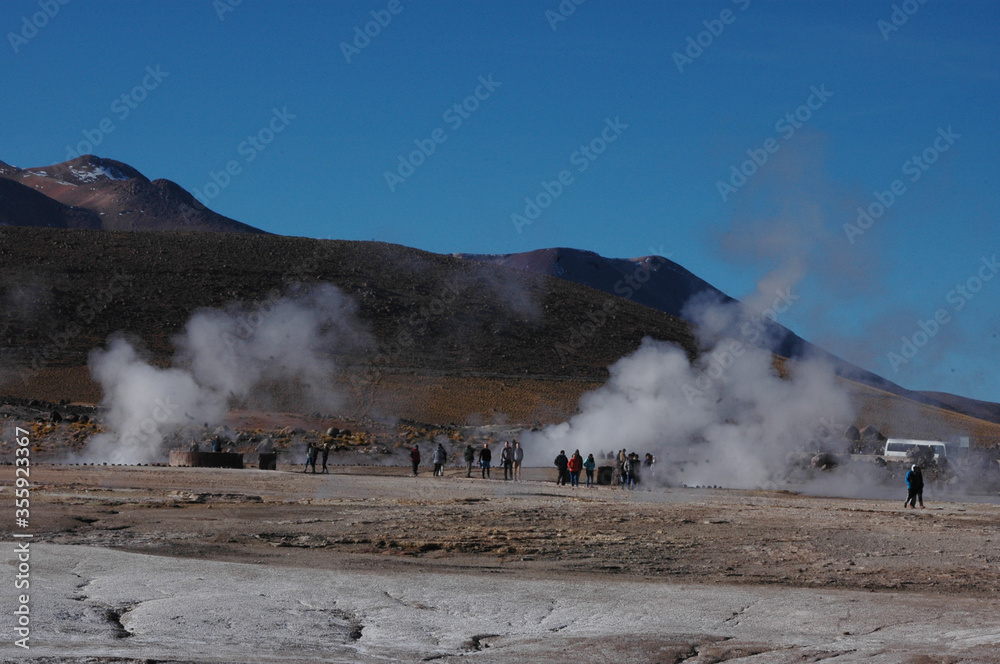 Geiser del Tatio San Pedro De Atacama Sudamerica Chile Desierto de ...