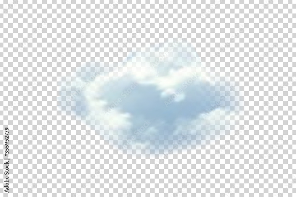 Vector realistic isolated cloud for template decoration and covering on ...