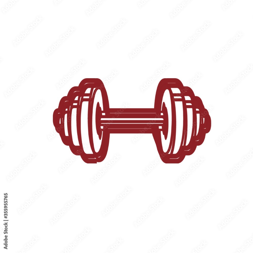 Gym fitness logo design, icon and symbol. icons for sports label, gym ...