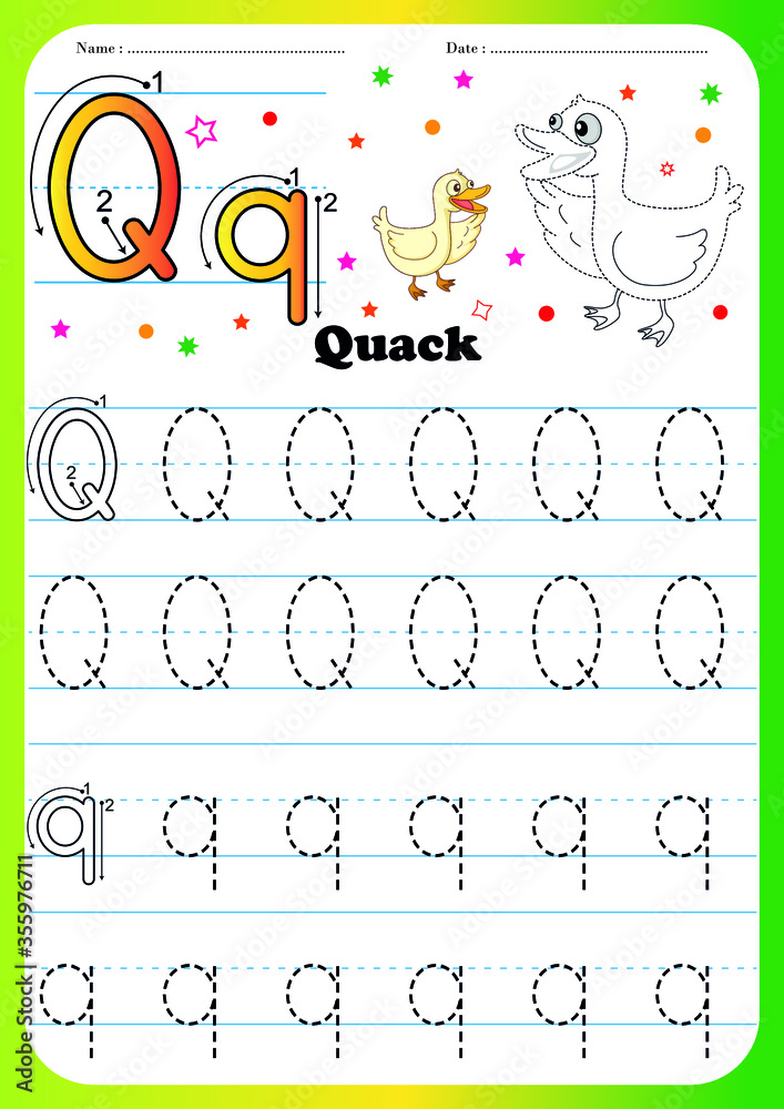 Writing practice letter - printable worksheet for preschool ...
