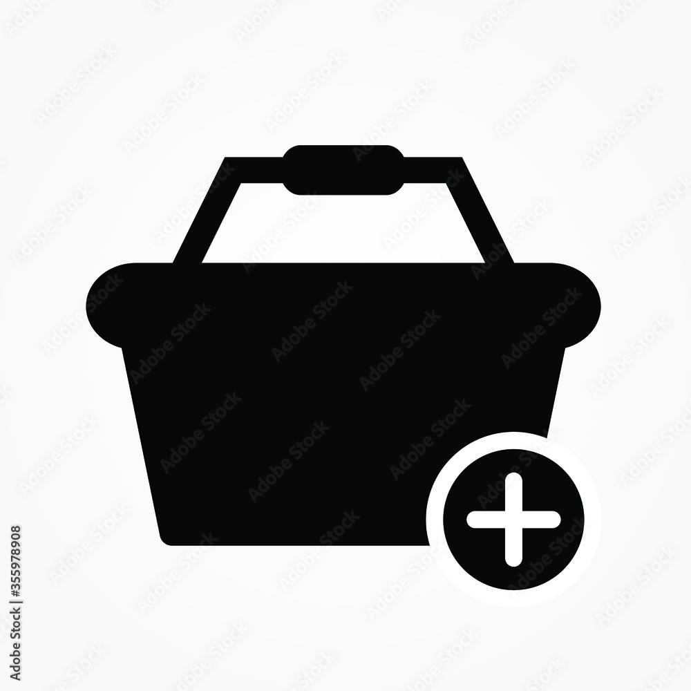 add item shooping icon vector illustration Stock Vector | Adobe Stock