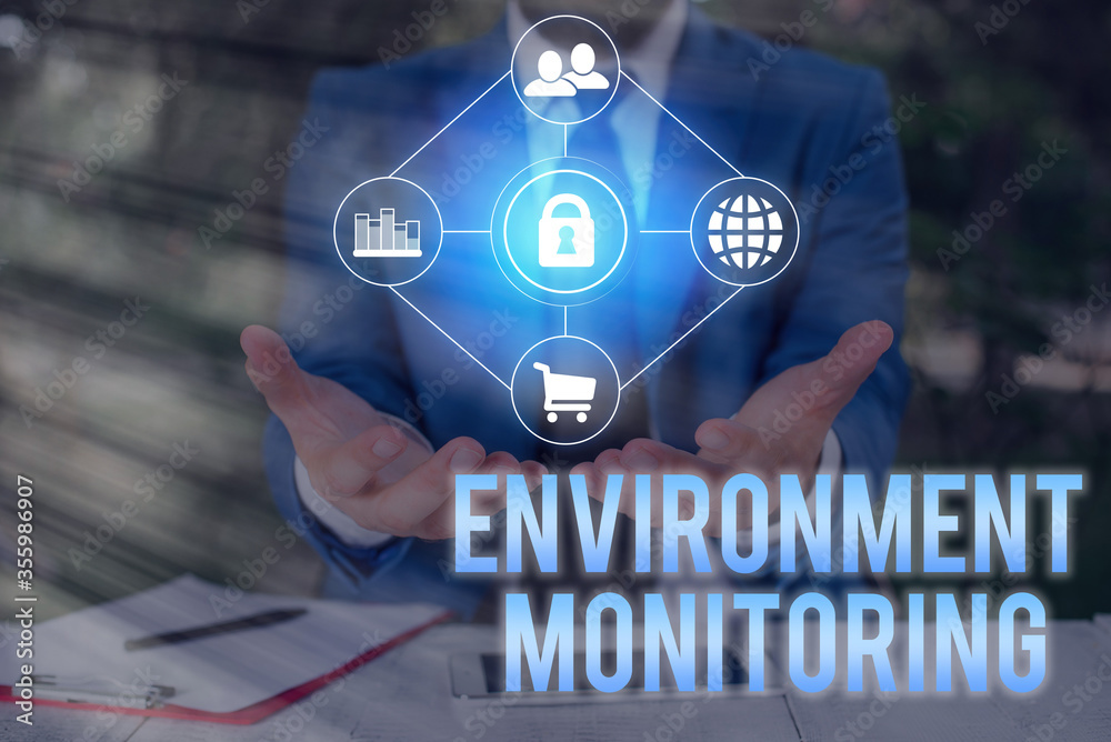 Conceptual hand writing showing Environment Monitoring. Concept meaning ...