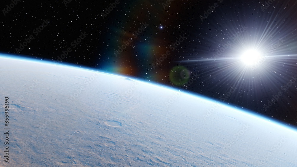 space background, beautiful planet in far space, space background for ...