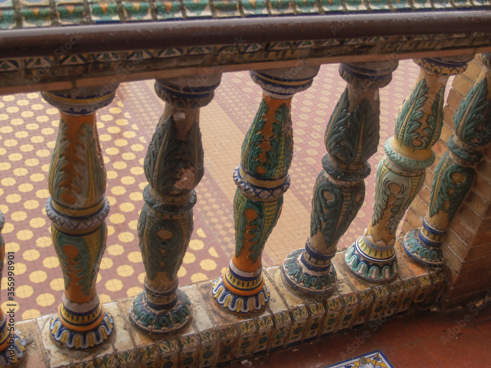 Seville, Andalusia / Spain Aug 2011 combined a mix of 1920s Art Deco ...