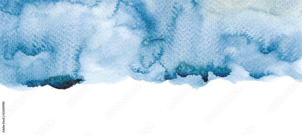 Indigo Blue watercolor background with splash abstract modern ...