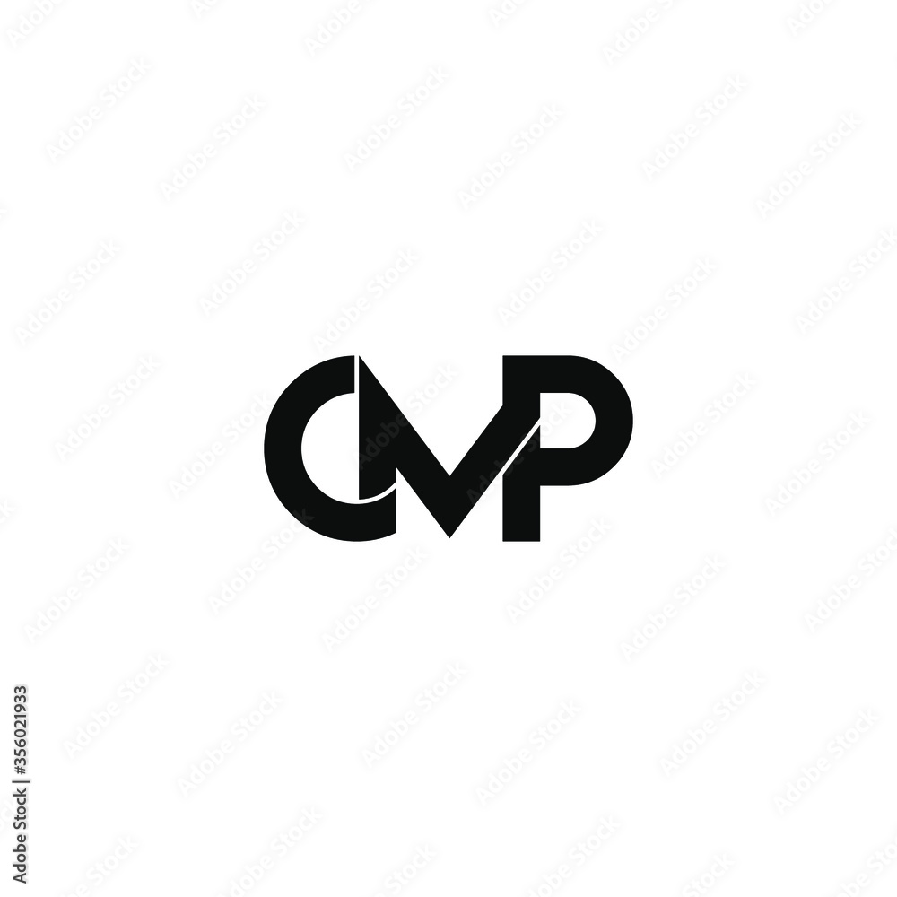 cmp letter original monogram logo design Stock Vector | Adobe Stock