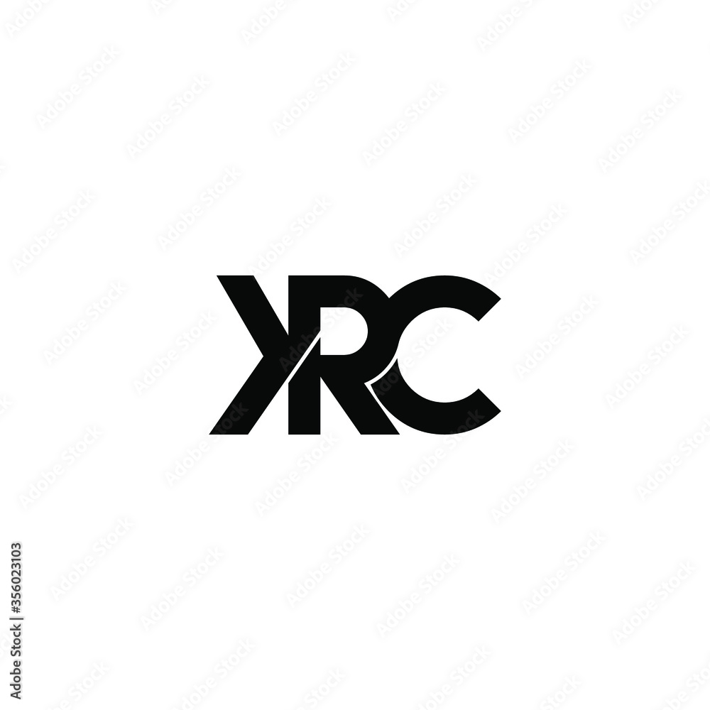 krc letter original monogram logo design Stock Vector | Adobe Stock