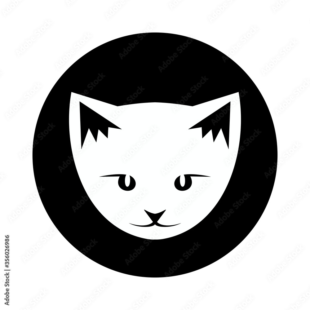 cat logo design concept vector Stock Vector | Adobe Stock