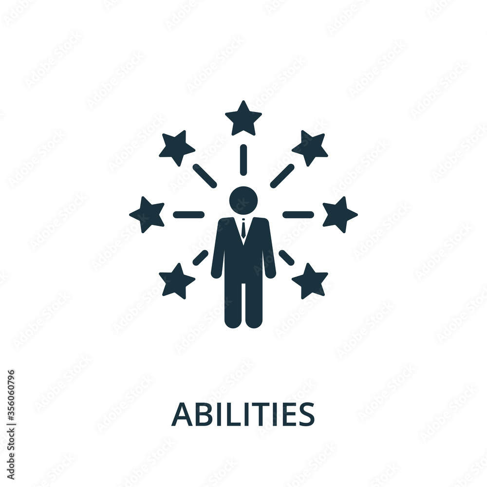 Abilities icon from reputation management collection. Simple line ...