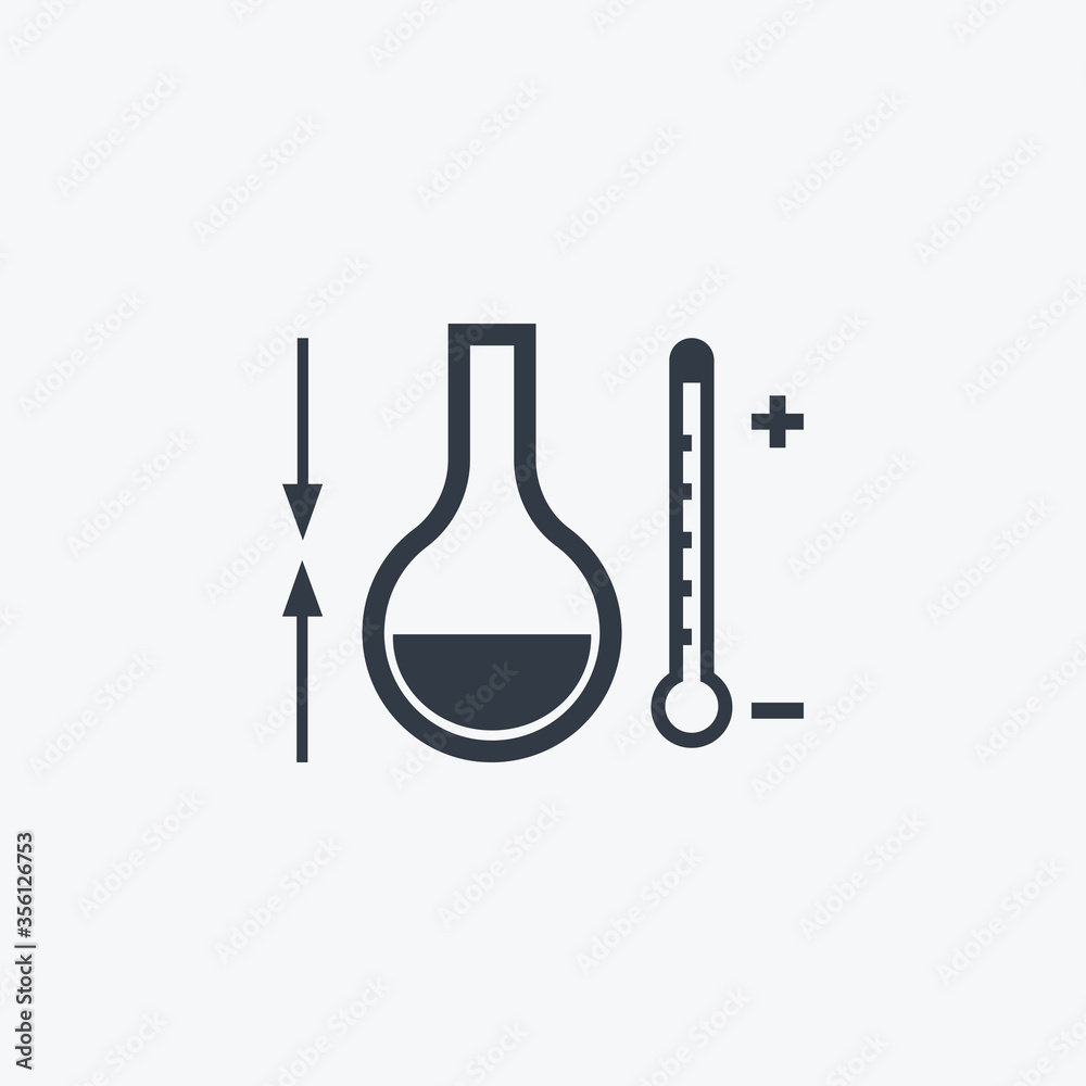 Vecteur Stock Thermodynamics icon isolated on clean background ...
